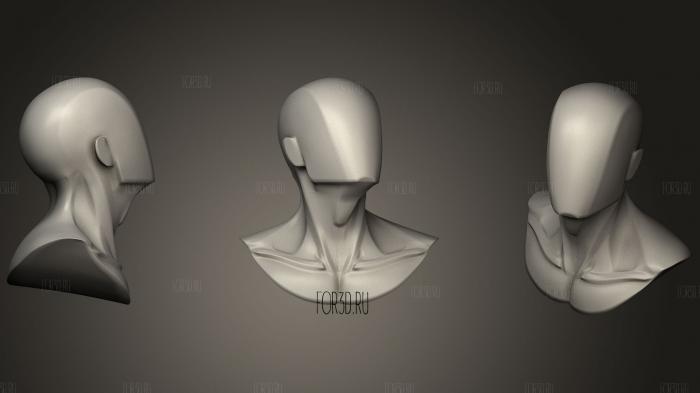 skeleton | 3d stl model for CNC